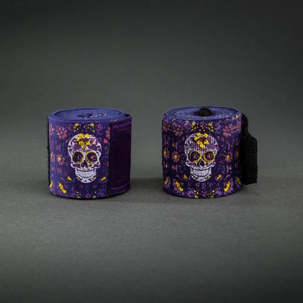 Venum Santa Muerte Dark Purple Bandaže - FightShop.si